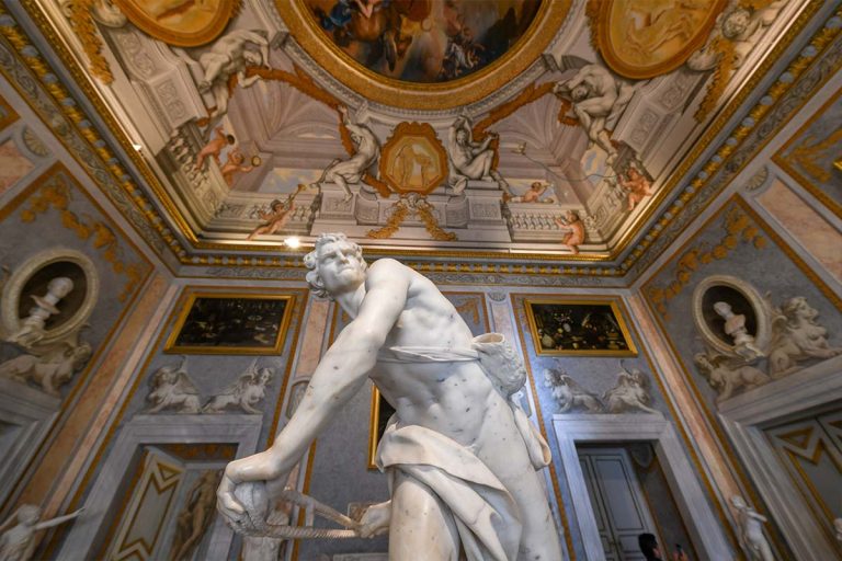 David by Gian Lorenzo Bernini at the Borghese Gallery | ArcheoRoma