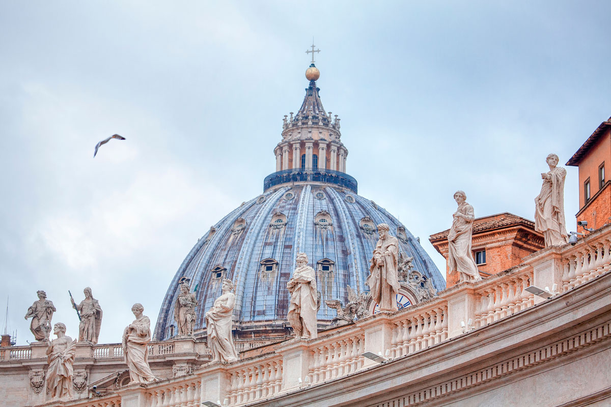 St Peters Basilica Dome Majestic Dome Of St Peters Basilica A Timeless