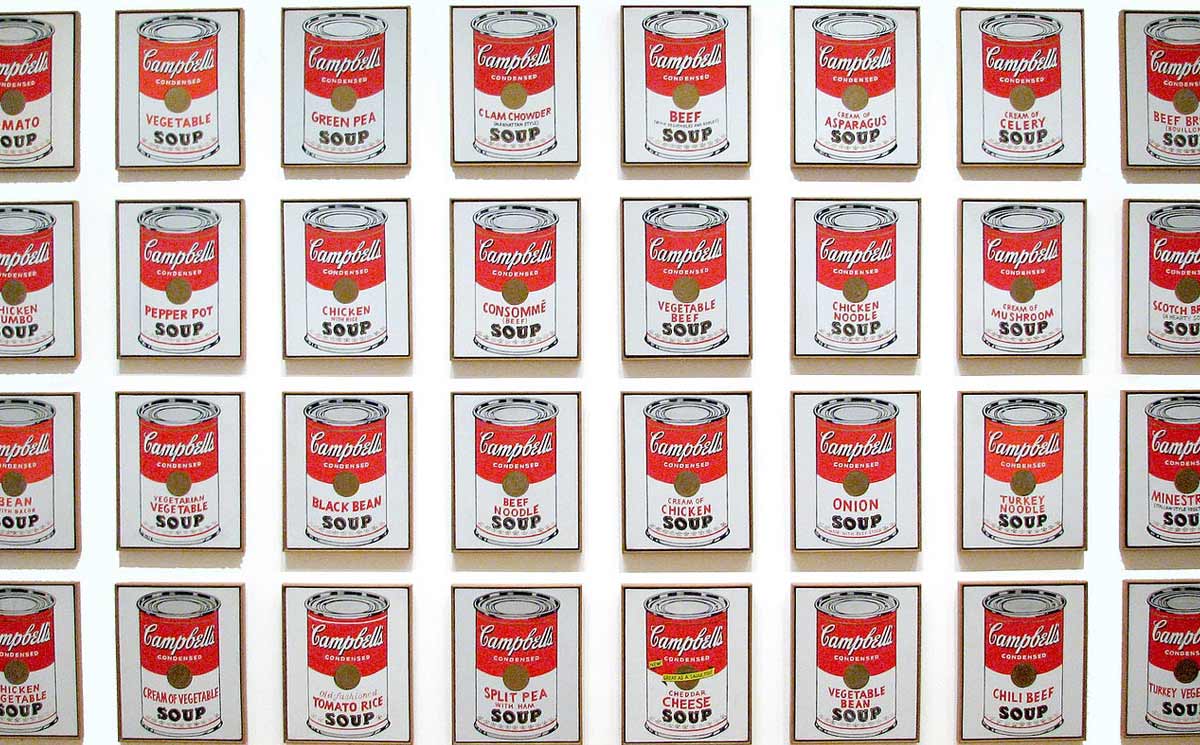 (32) Boîtes de soupe Campbell’s (1962). Andy Warhol. Exposition, Rome ...